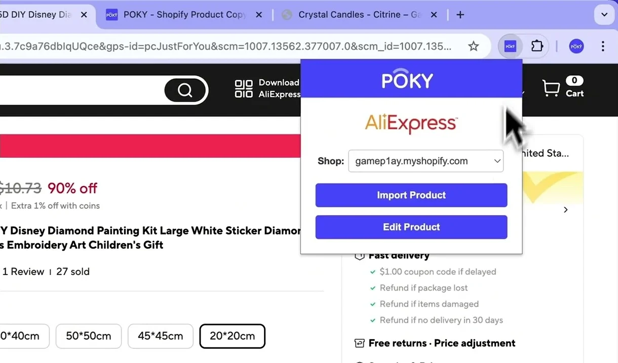 How to Import Products from AliExpress to Shopify Store - Ecommerce Dropshipping Blog - POKY