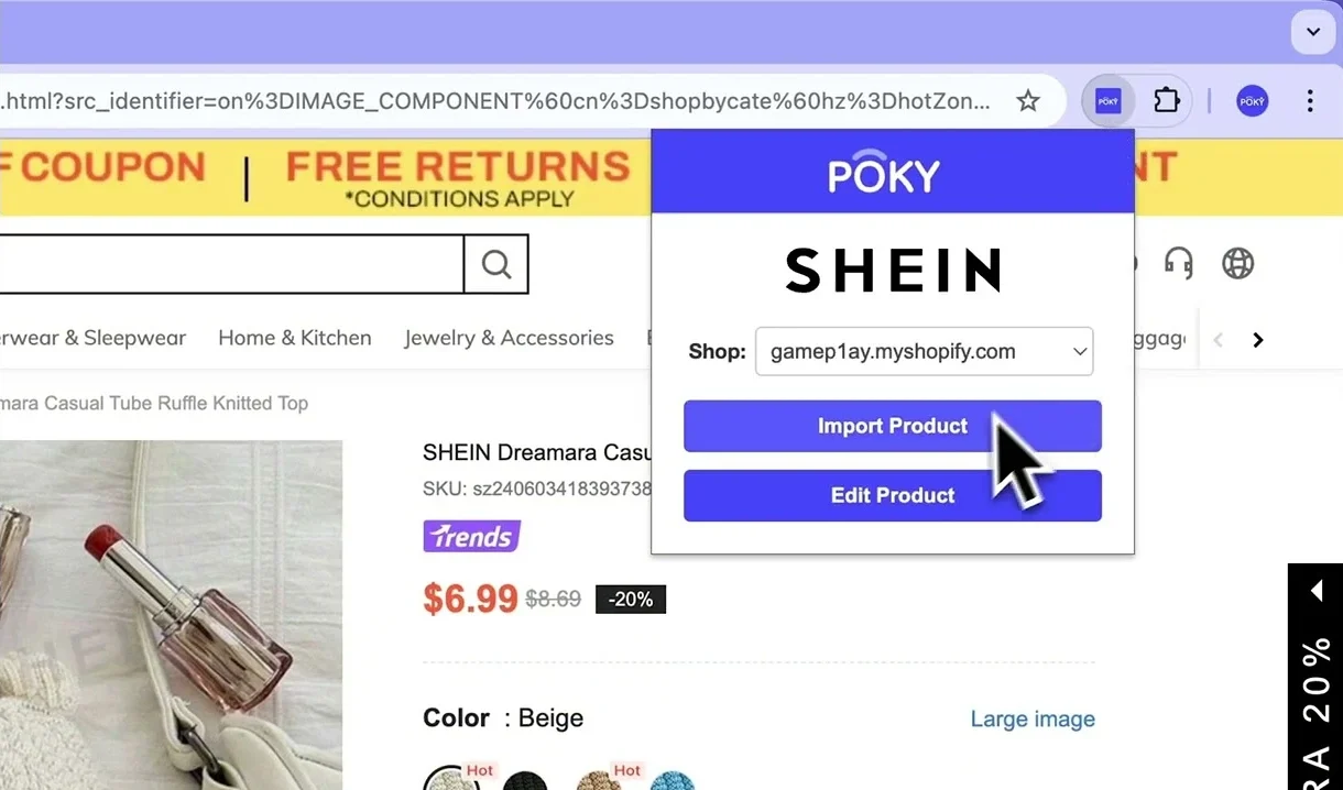 How to Import Products from Shein to Shopify Store - Ecommerce ...
