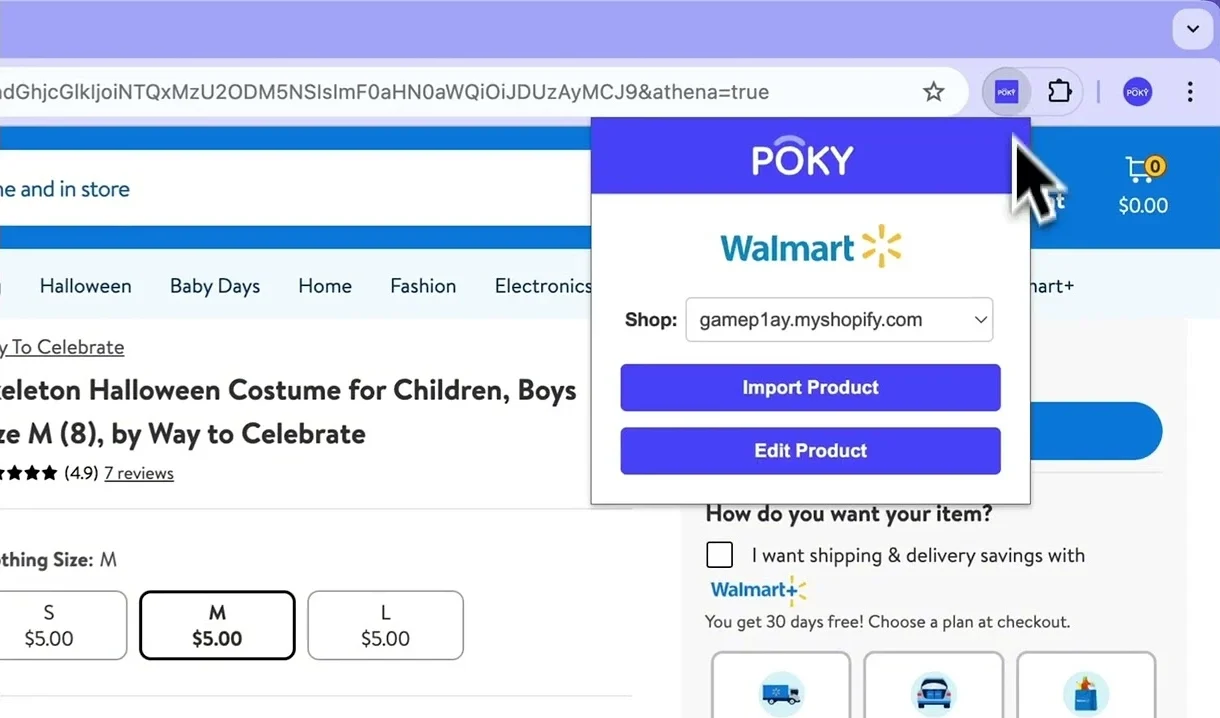 How to Import Products from Walmart to Shopify Store - Ecommerce Dropshipping Blog - POKY