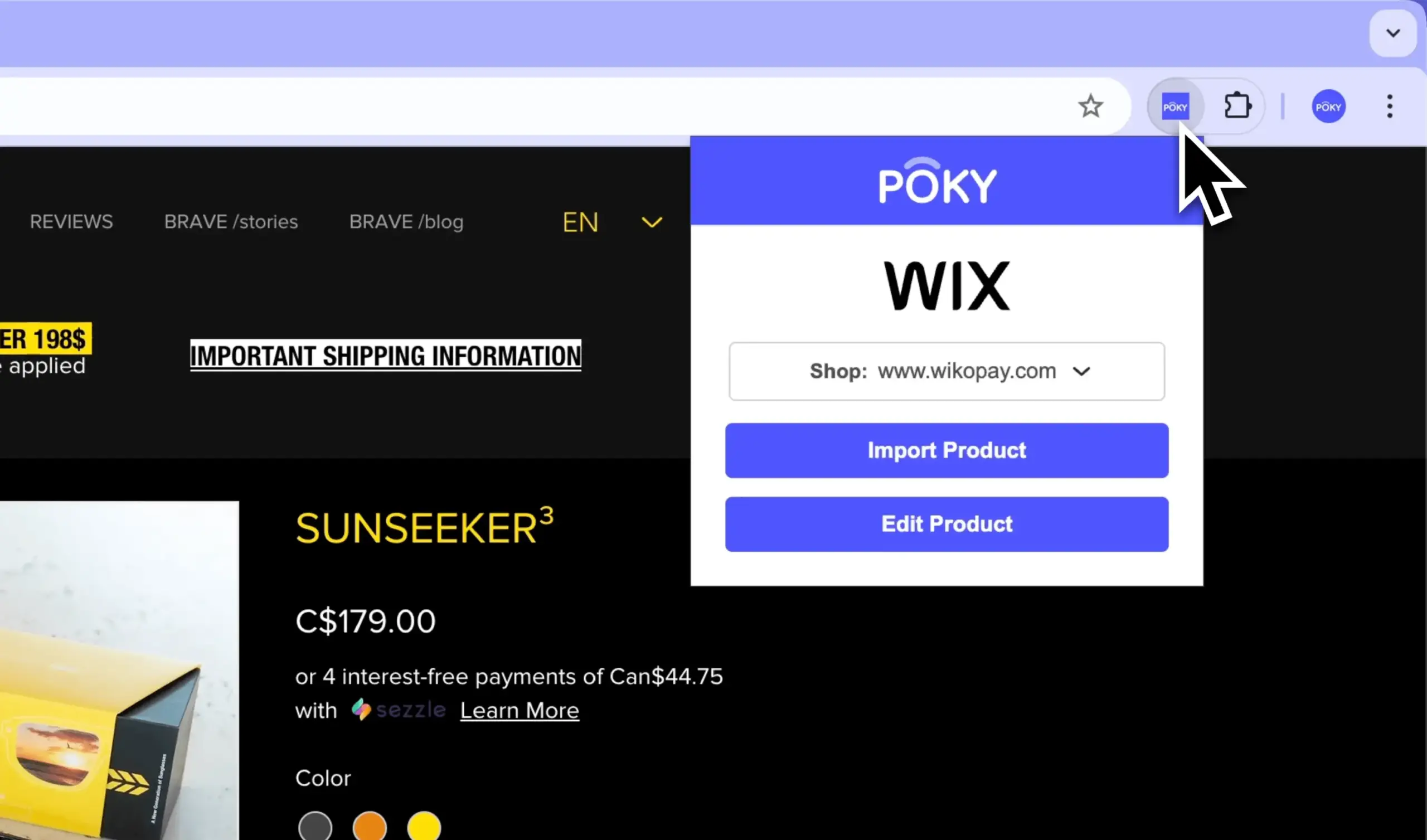 How to Import Products from WIX to Shopify Store - Ecommerce Dropshipping Blog - POKY